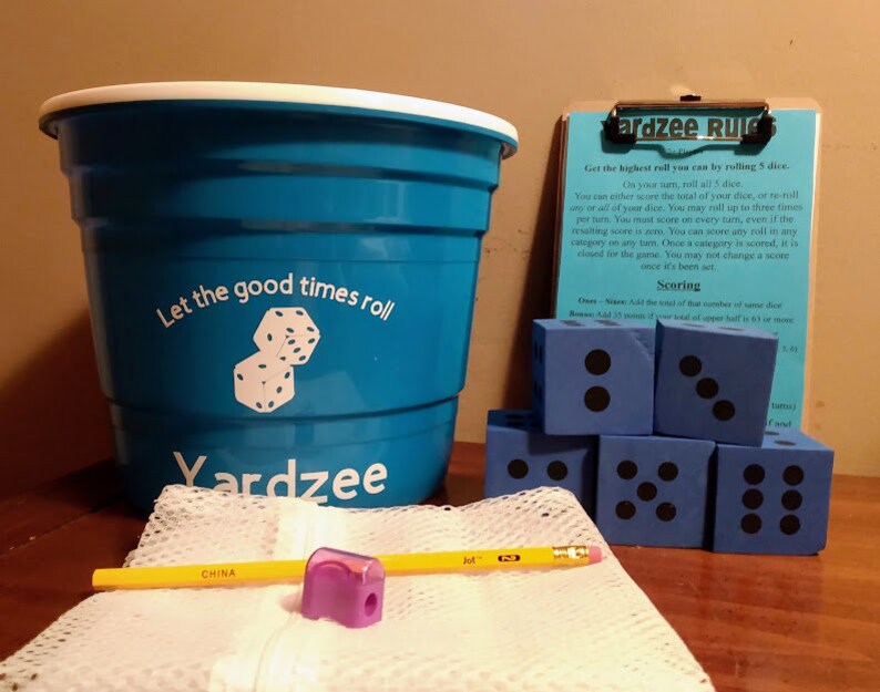 Yardzee Dice Yard Game Family Fun - Etsy