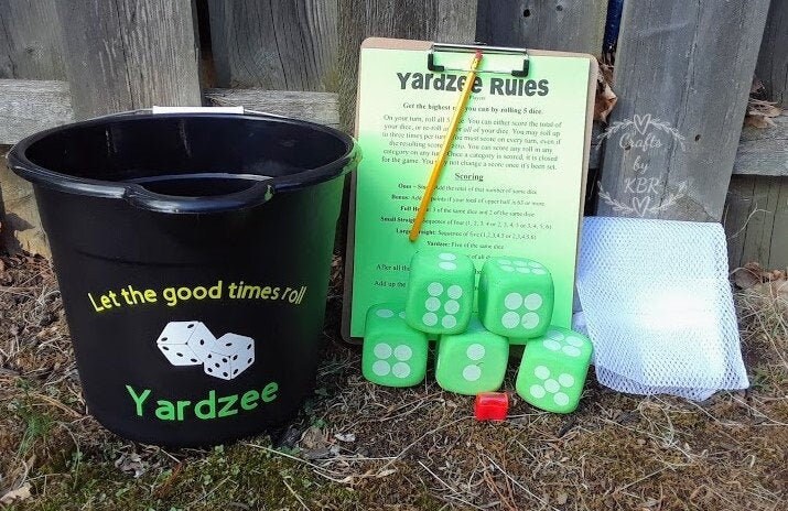 Yardzee Dice Yard Game Family Fun | Etsy