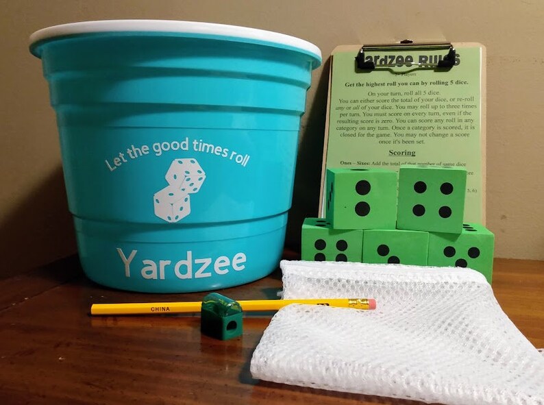 Yardzee Dice Yard Game Family Fun - Etsy