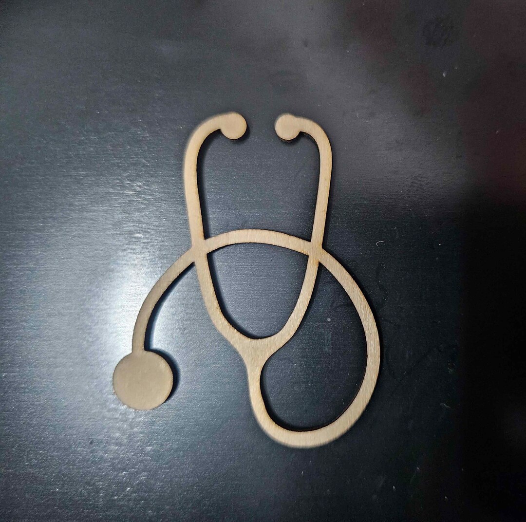 DIY Wooden Stethoscope Cut Out Ideal for Crafting and Custom ...