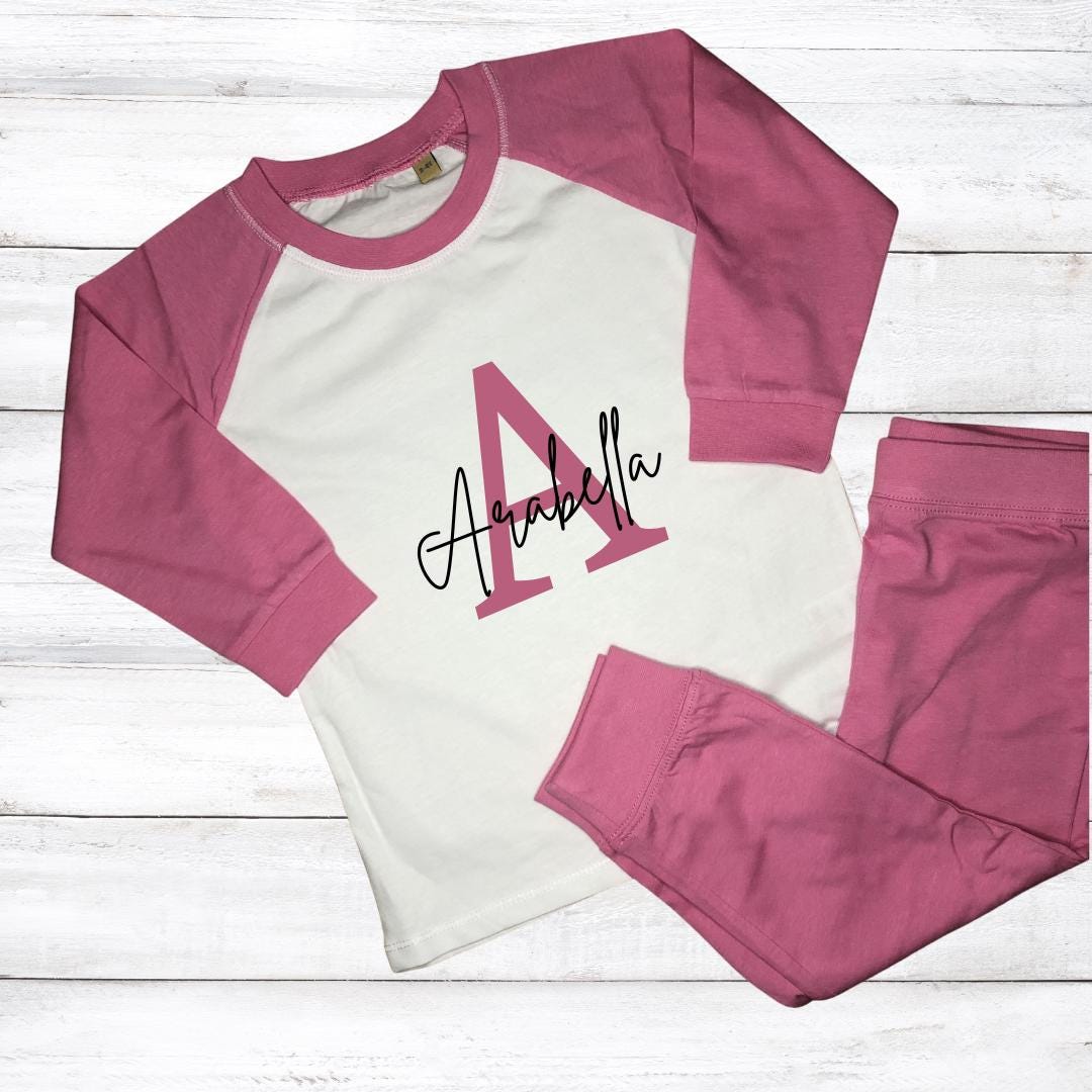 Children's Letter Name Pyjamas Personalised Birthday Christmas Gift - Etsy