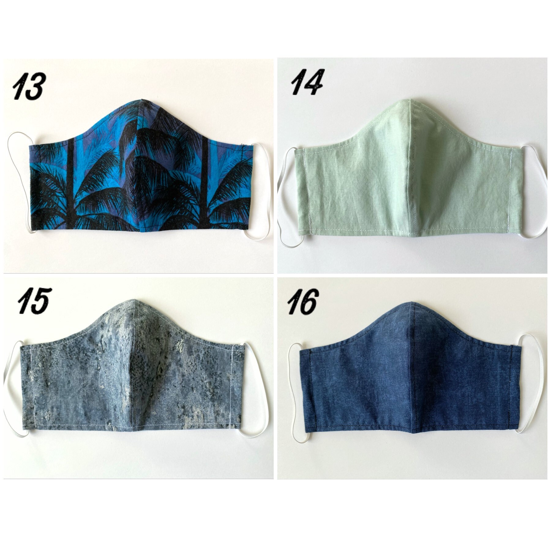 Contoured Face Mask With Filter Pocket and Adjustable Nose Wire ...