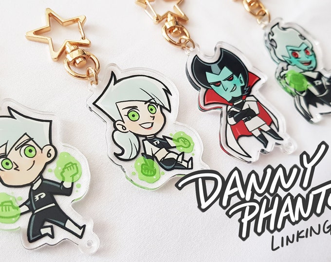 Danny Phantom Keychain - Etsy