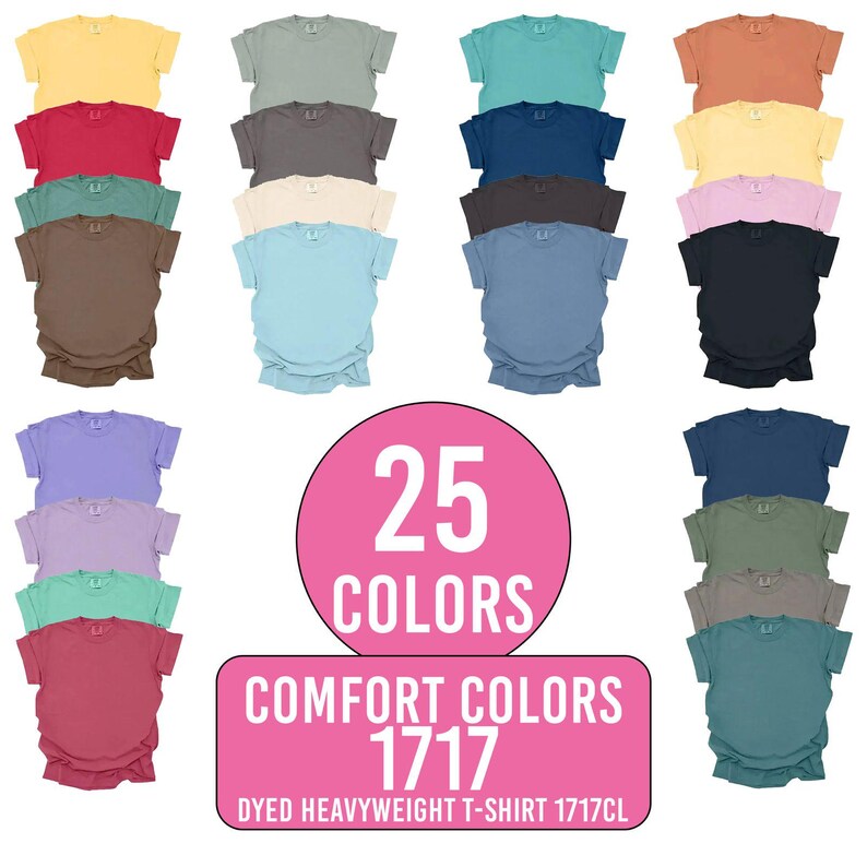 Blank Shirt, Comfort Colors T-shirt, C1717 Shirt, BLANK Comfort Colors ...