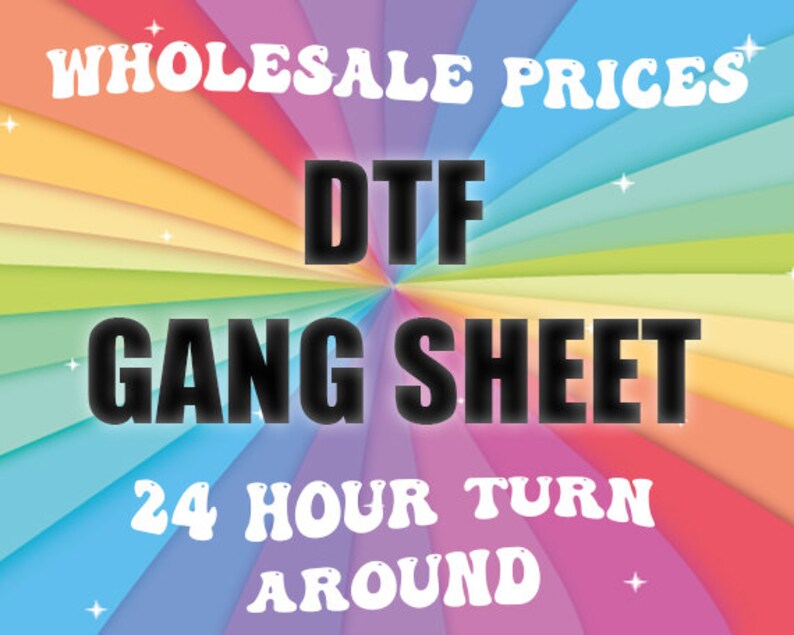 Custom Gang Sheet Full Color DTF Shirt Heat Transfer Ready - Etsy