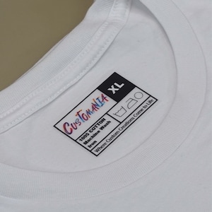 Custom Tagless Heat Transfer Labels, Full Color Branding Tag, Custom ...