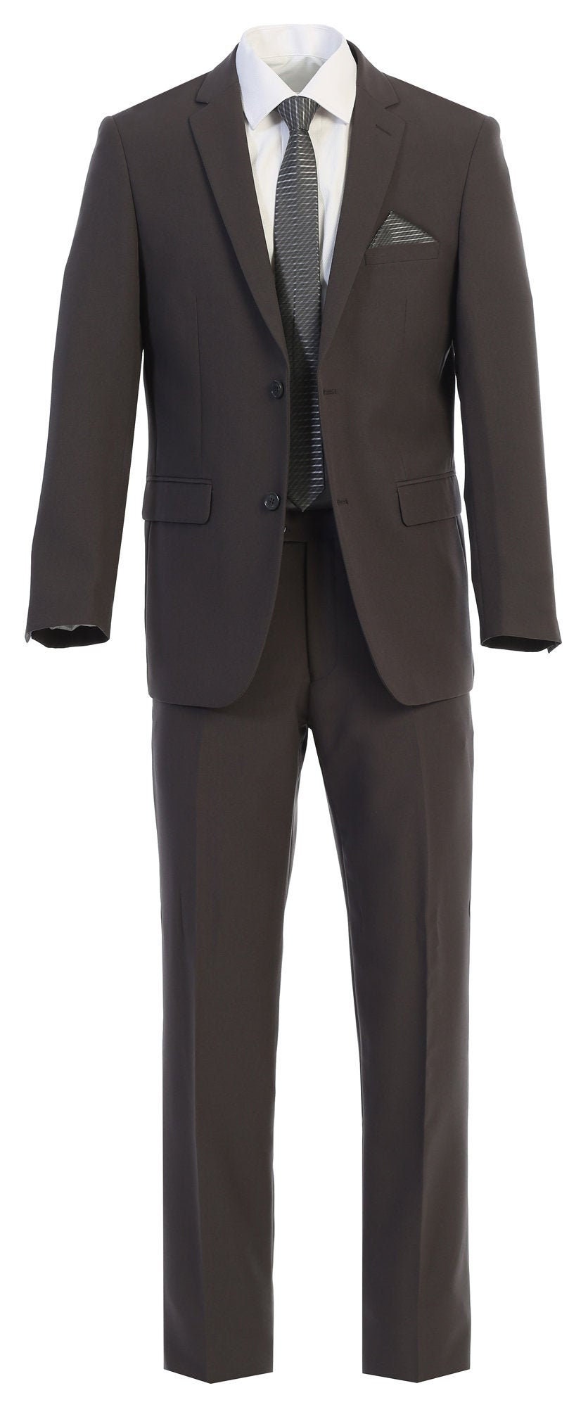 Mens Dapper Modern Fit Dark Gray Two Button Two Piece Suit - Etsy
