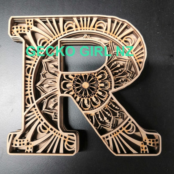 Mandala Letters Svg - Etsy