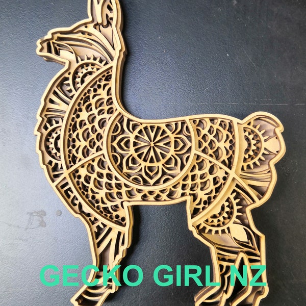Llama 3d Layer Svg - Etsy