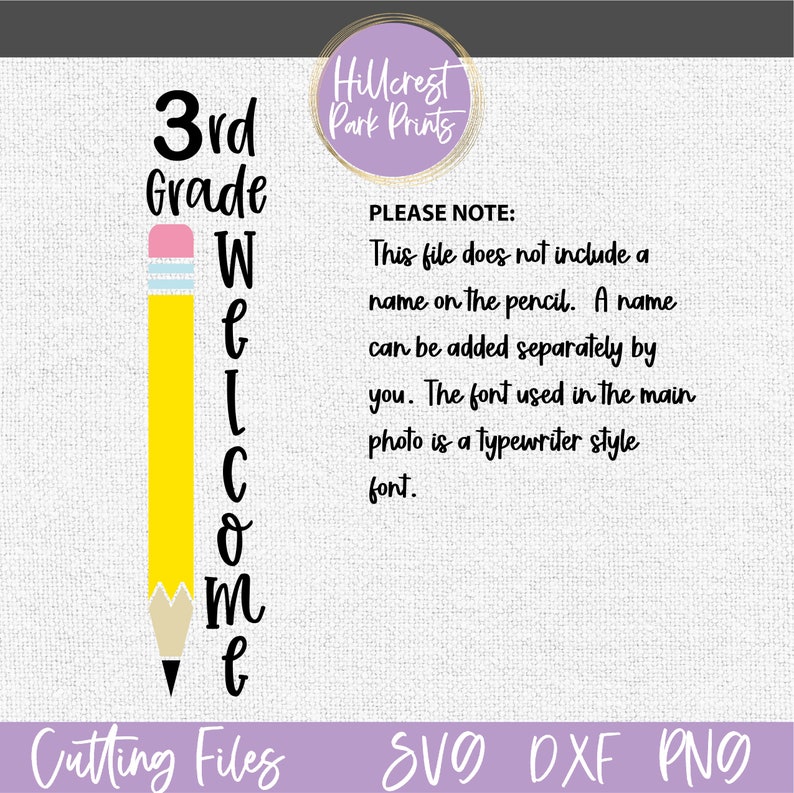 Third Grade Welcome Sign SVG, Teacher Svg, Third Grade Classroom Sign ...