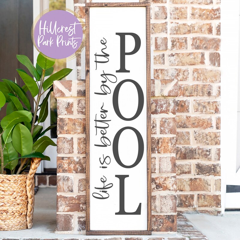 Pool Signs Svg - Etsy