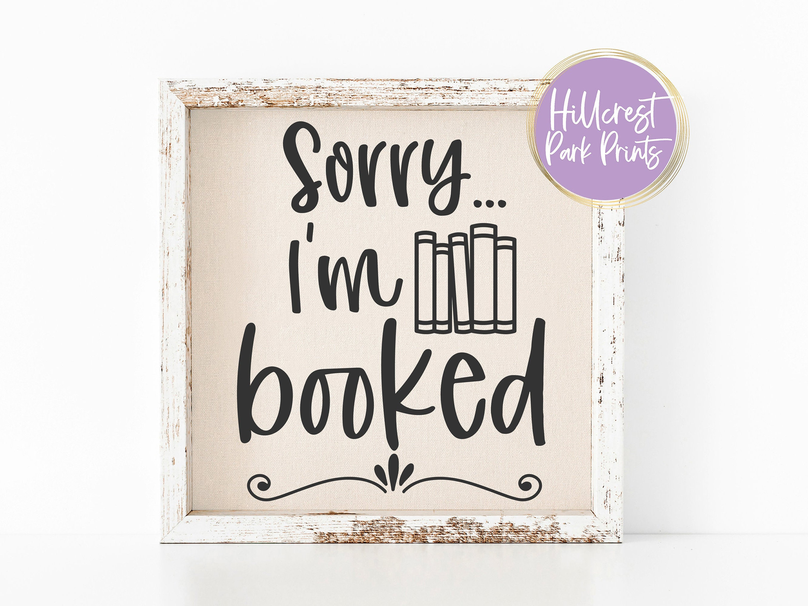 Sorry I'm Booked svg dxf png eps Instant Download | Etsy