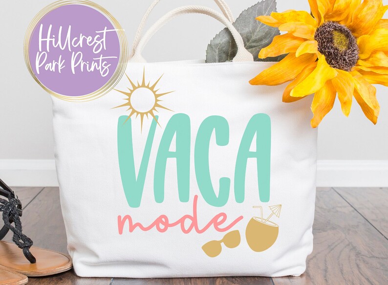 Vaca Mode SVG Png Eps Dxf Summer Tote Bag Svg Girls Trip - Etsy France