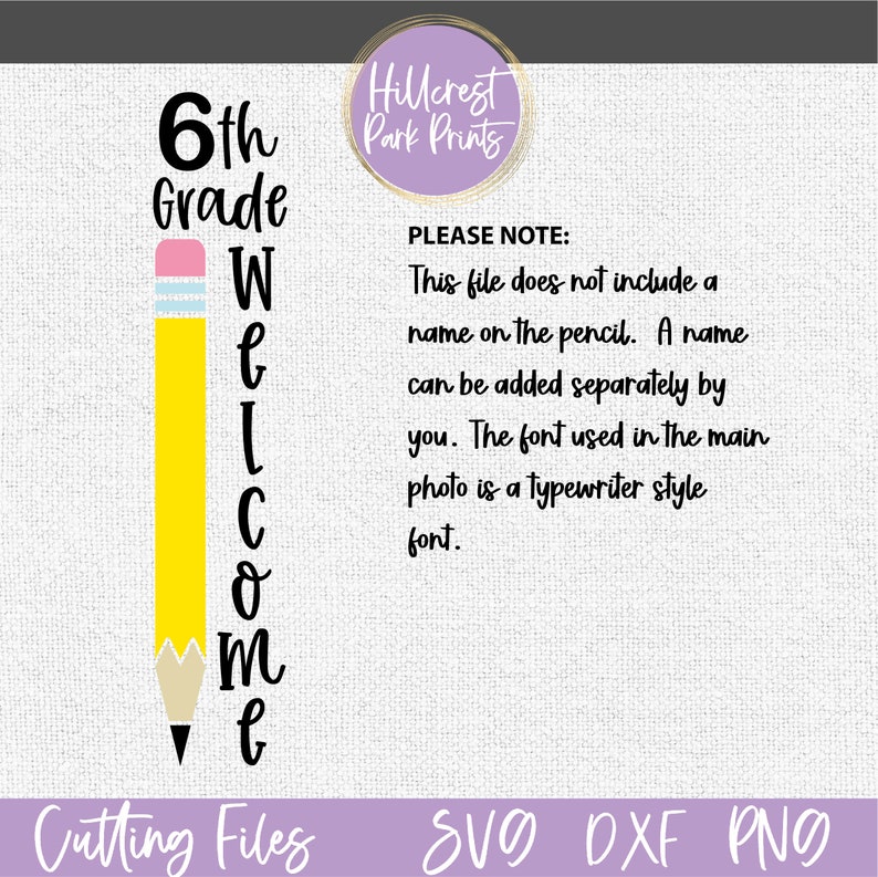 Sixth Grade Welcome Sign SVG, Teacher Svg, Sixth Grade Classroom Sign ...