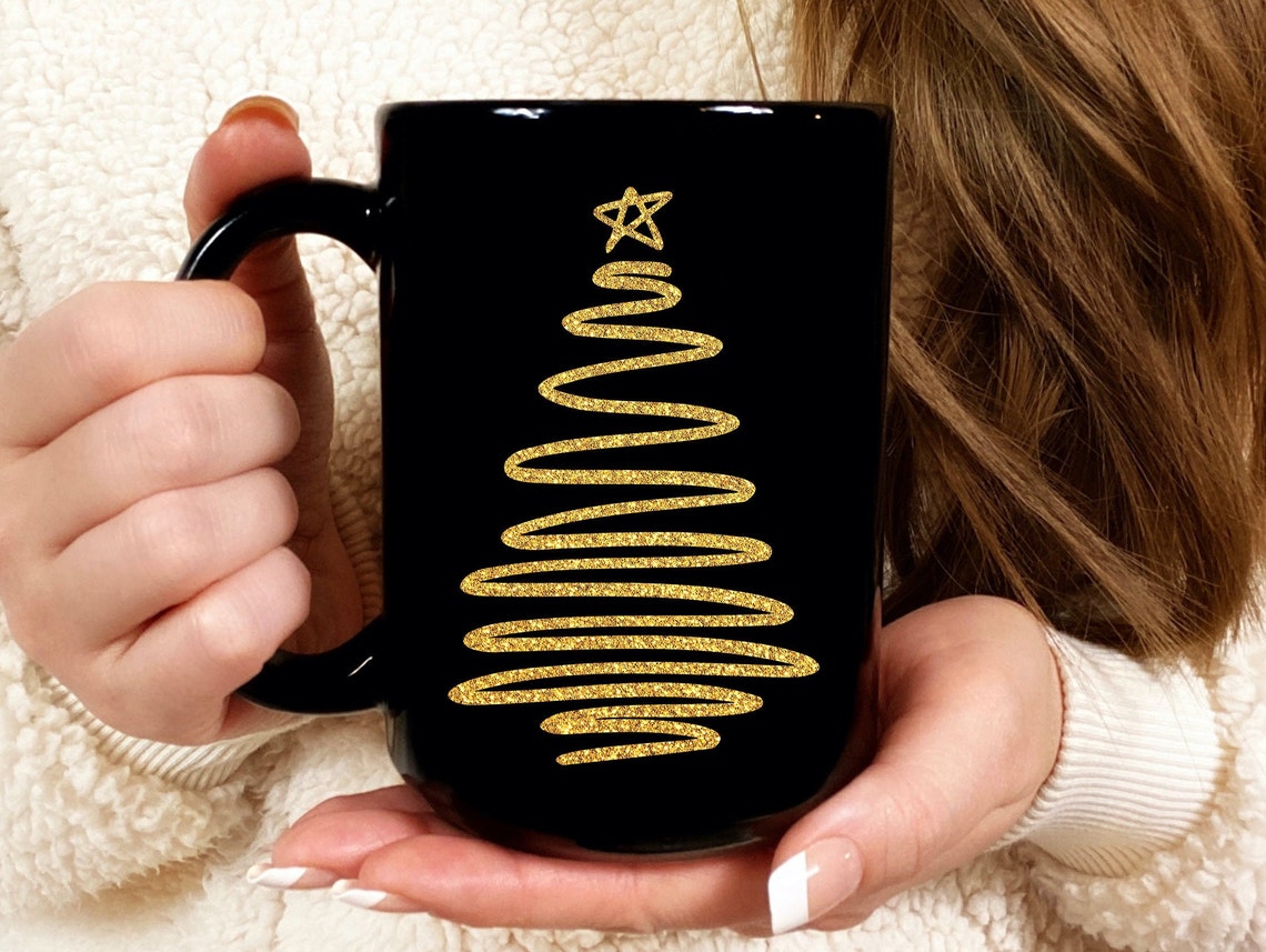 Christmas Swirl Tree SVG PNG DXF for Holiday T-shirt - Etsy