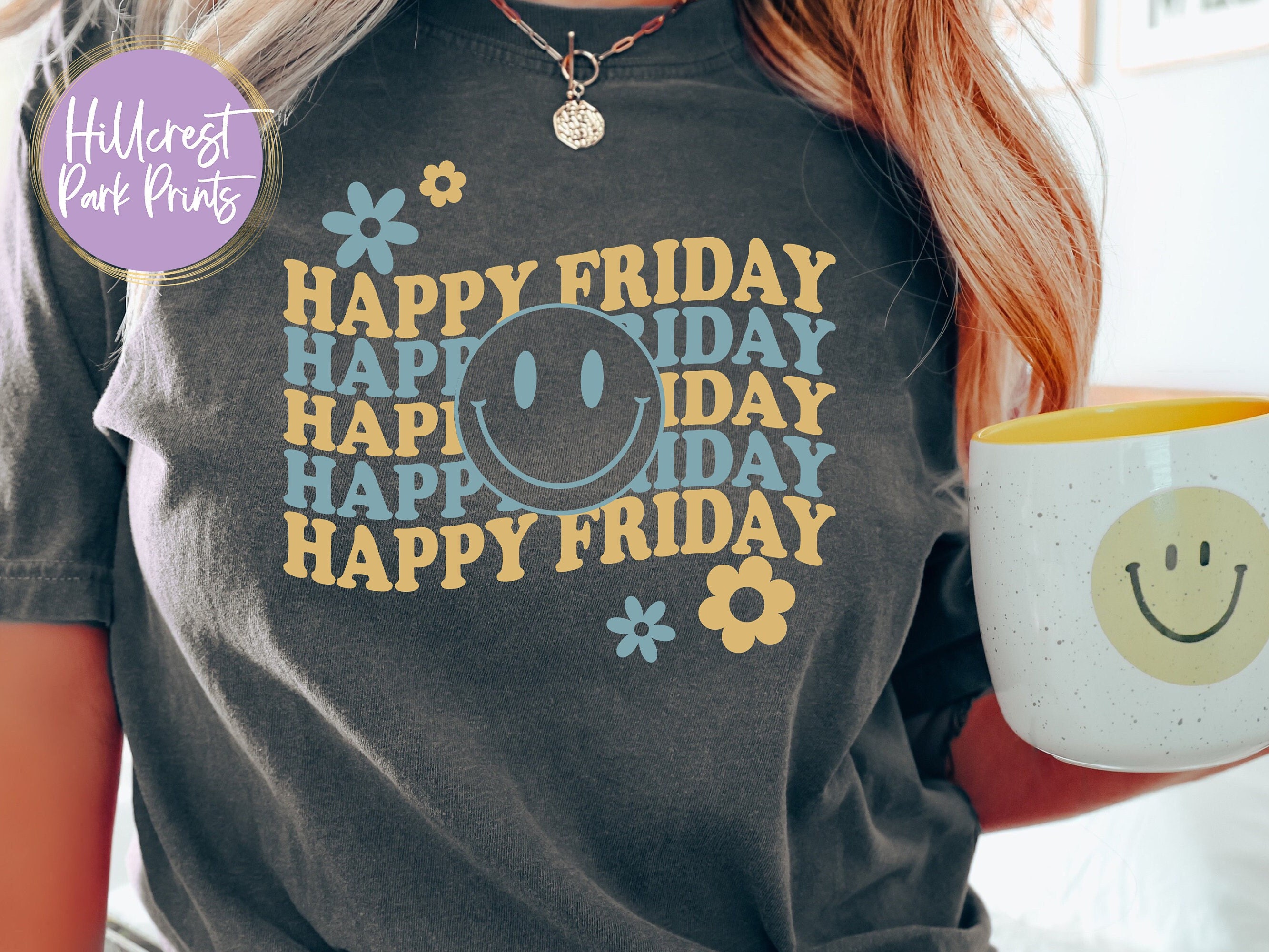 Happy Friday SVG Retro Svg TGIF Svg Groovy Hippie Text SVG - Etsy Israel