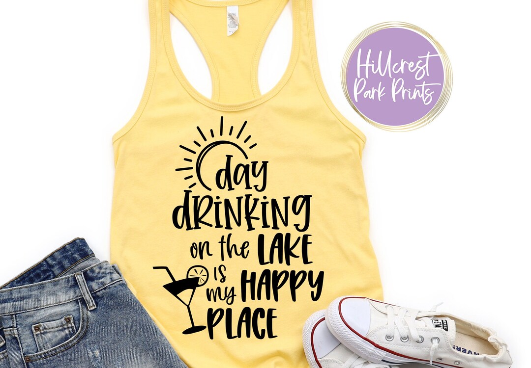 Day Drinking on the Lake SVG, PNG, DXF, Summer Svg, Vacation Shirt Svg ...
