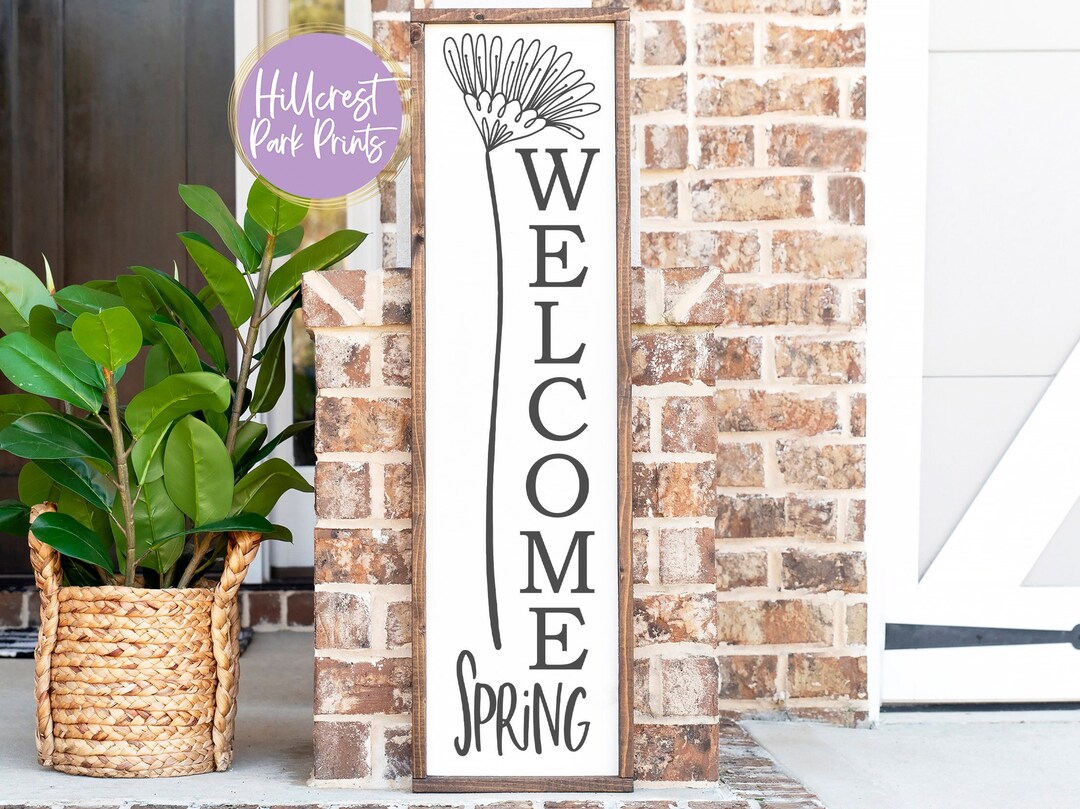 Welcome Spring Porch Sign SVG, Png, Dxf, Plant Lover Svg, Spring Decor ...