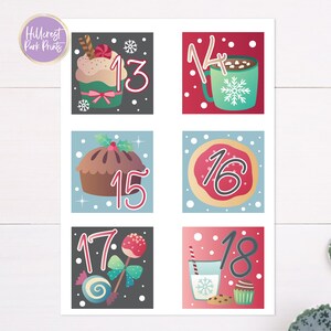 Advent Calendar PDF, Christmas Countdown Calendar, PRINTABLE Christmas ...