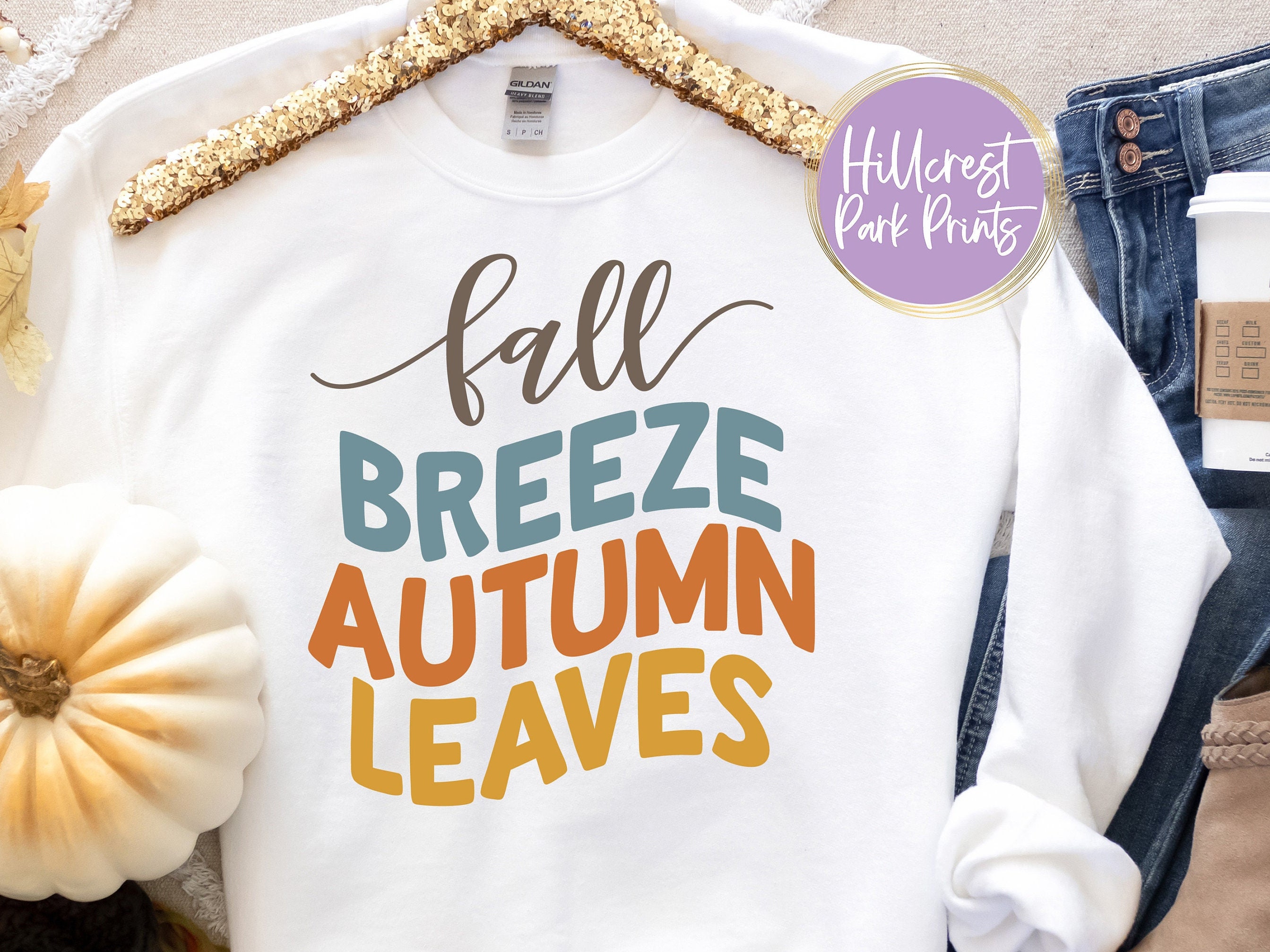 Fall Breeze Autumn Leaves SVG, PNG, Pumpkin Spice Season Svg, Fall ...