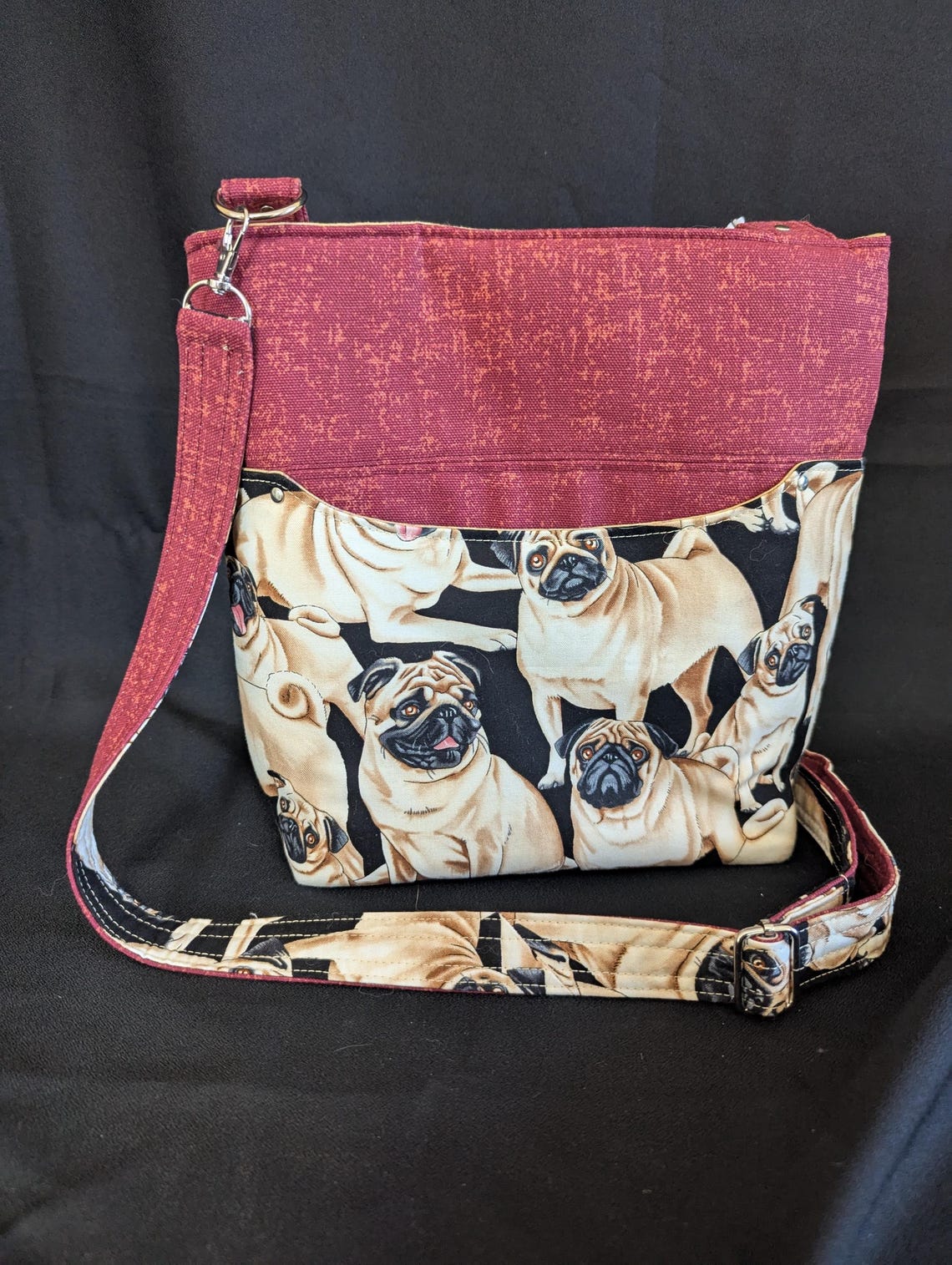 Pug Crossbody Bag Purse - Etsy