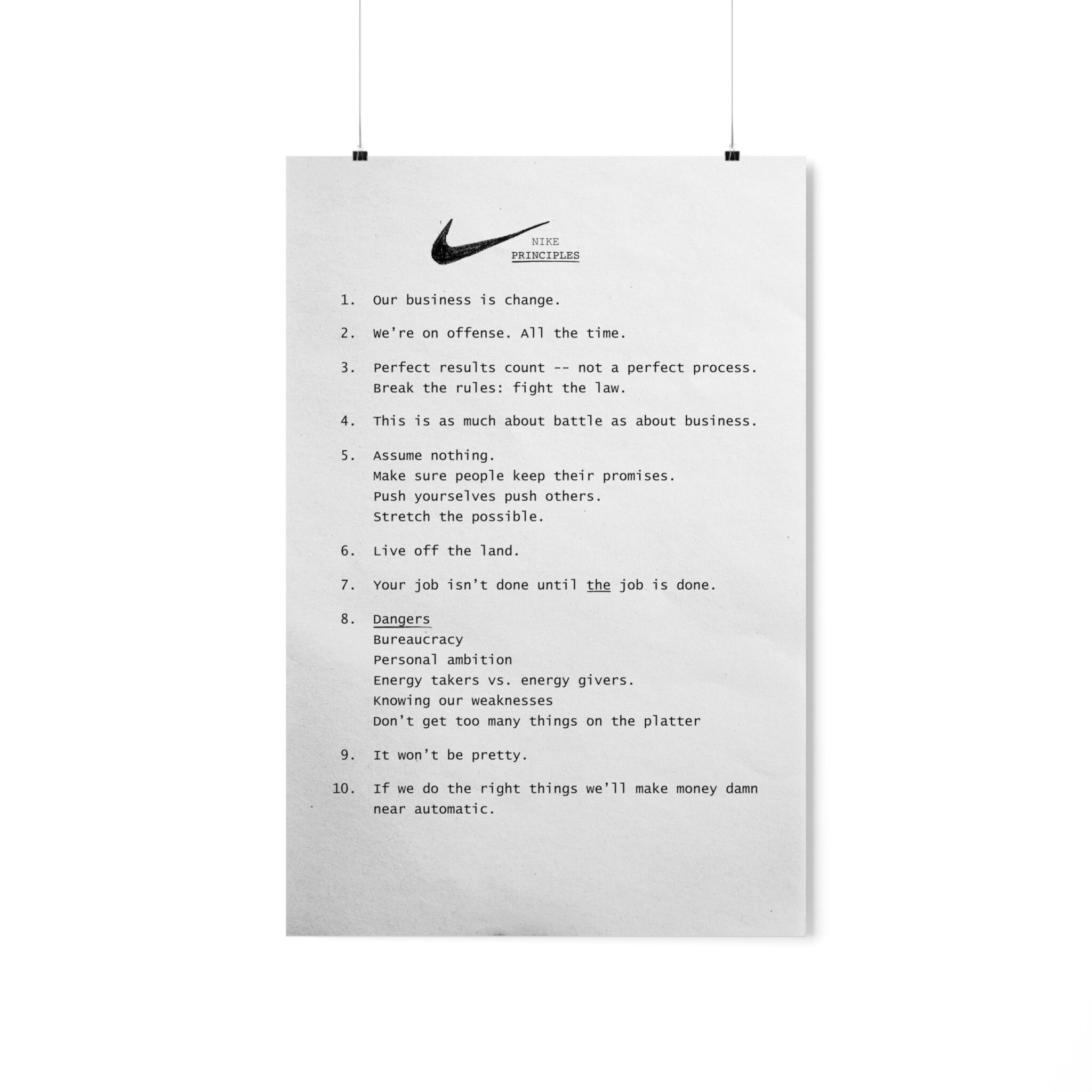 Phil Knight Principles inspired by Movie air Premium Matte Poster - Etsy