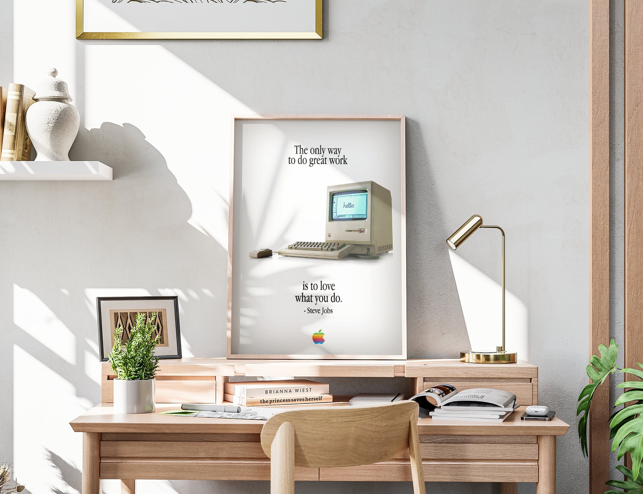 Steve Jobs Quote - "great Work" Premium Matte Poster - Etsy