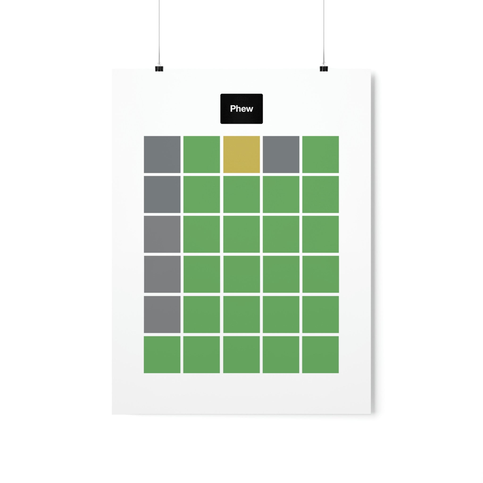 Wordle Art "phew" - Premium Matte Poster - Etsy