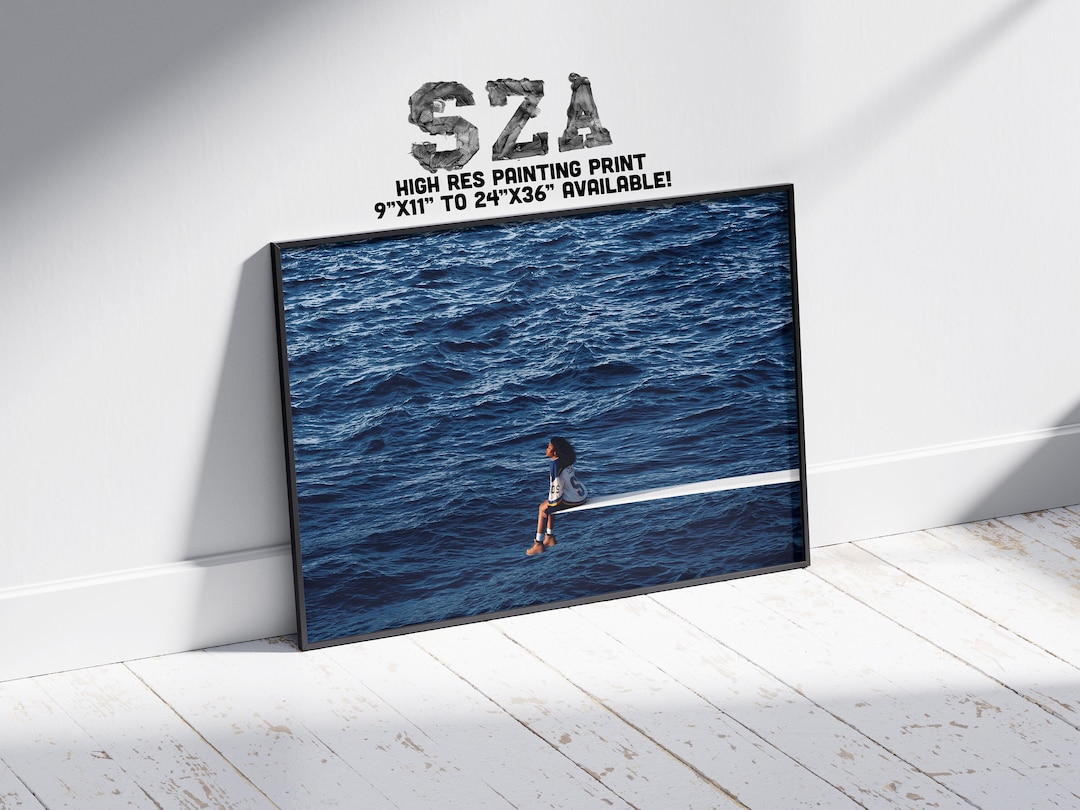 SZA SOS Painting Print - Premium Matte Poster - Etsy