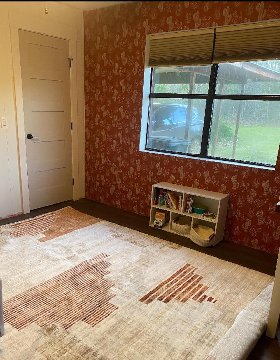 Rust Cactus Wallpaper: Removable Peel and Stick Wallpaper - Etsy