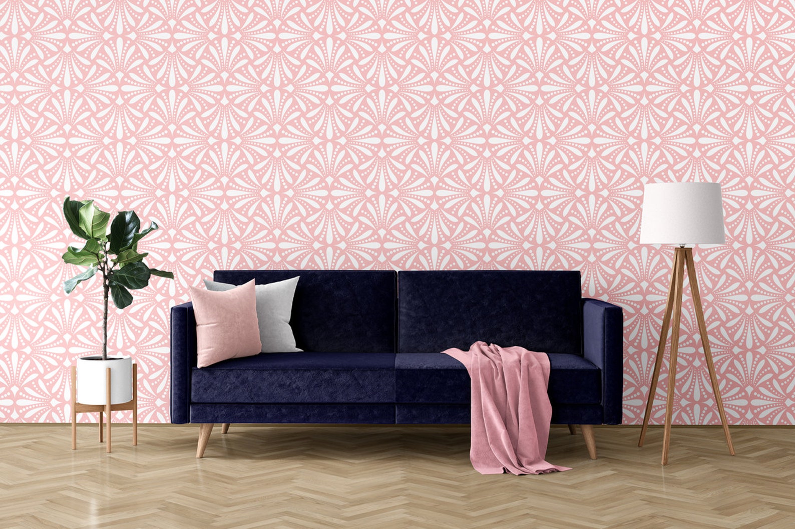 Pink Poise Removable Peel & Stick Self-adhesive Wallpaper - Etsy