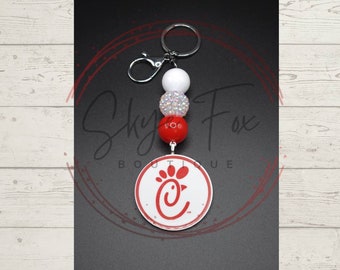 Chick Fil a Keychain - Etsy
