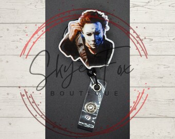 Halloween Myers Name Badge - Etsy