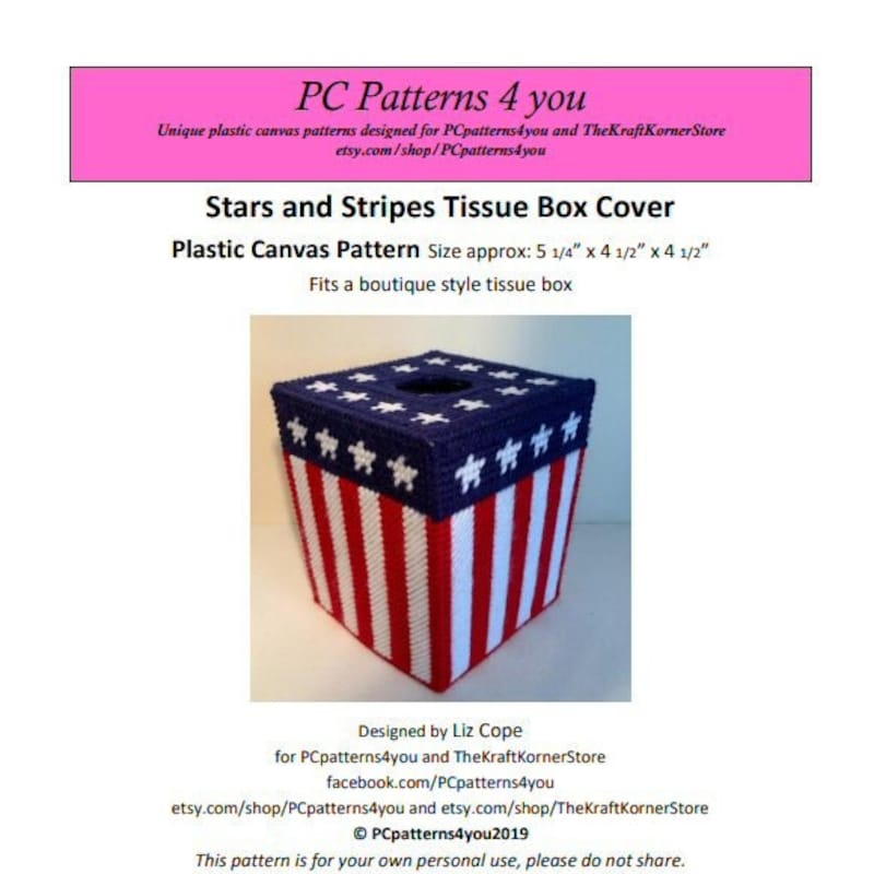 Tissue Box Cover Memorial - Etsy