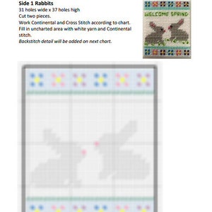 Pdf PATTERN - Easter - Spring Tissue Box Cover - Pdf Download for 7 ...