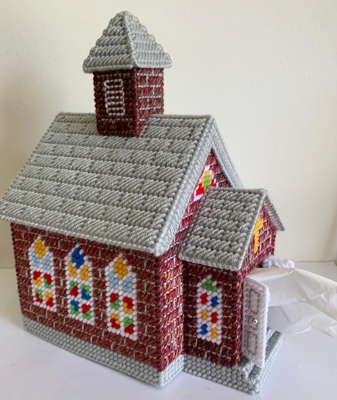 Pdf PATTERN Brick Church Tissue Box Cover Pdf Download - Etsy