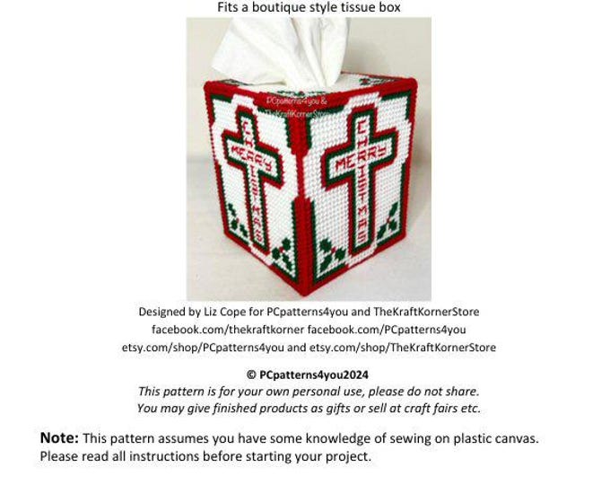 Cross Tissue Box - Etsy