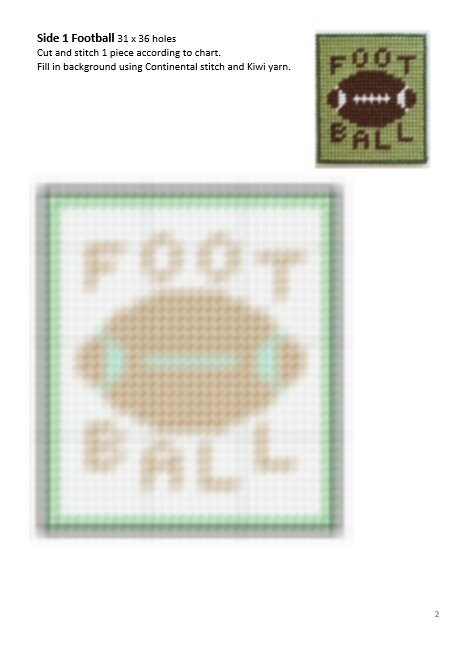 Pdf PATTERN Football Tissue Box Cover Pdf Download for 7 - Etsy