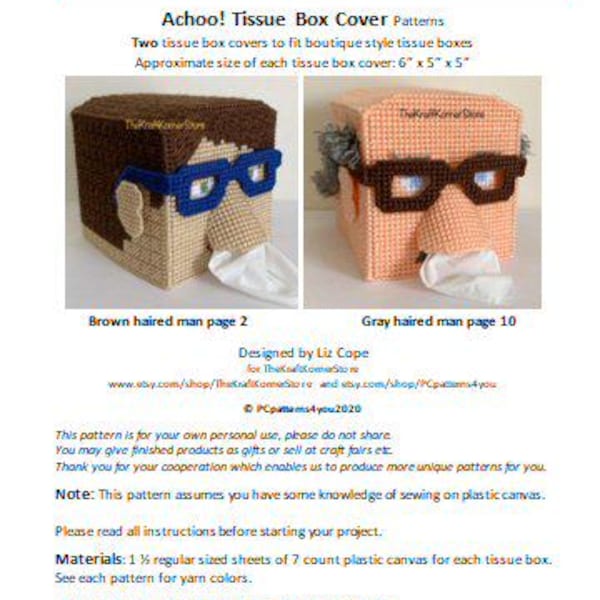 Tissue Box Covers - Etsy UK