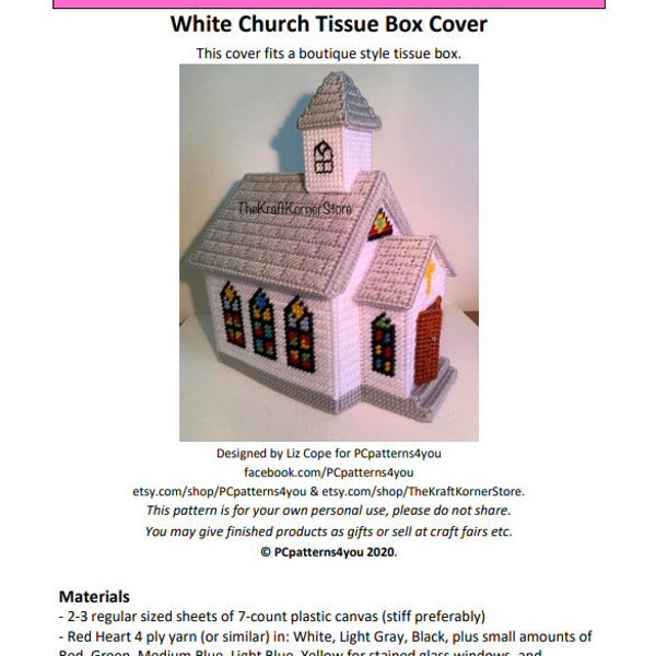 Church Plastic Canvas - Etsy