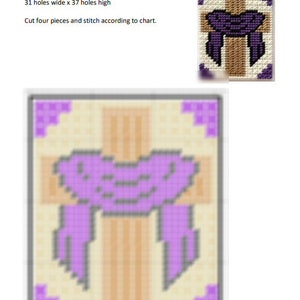 Pdf PATTERN - Easter Cross Tissue Box Covers (2 Different Patterns ...