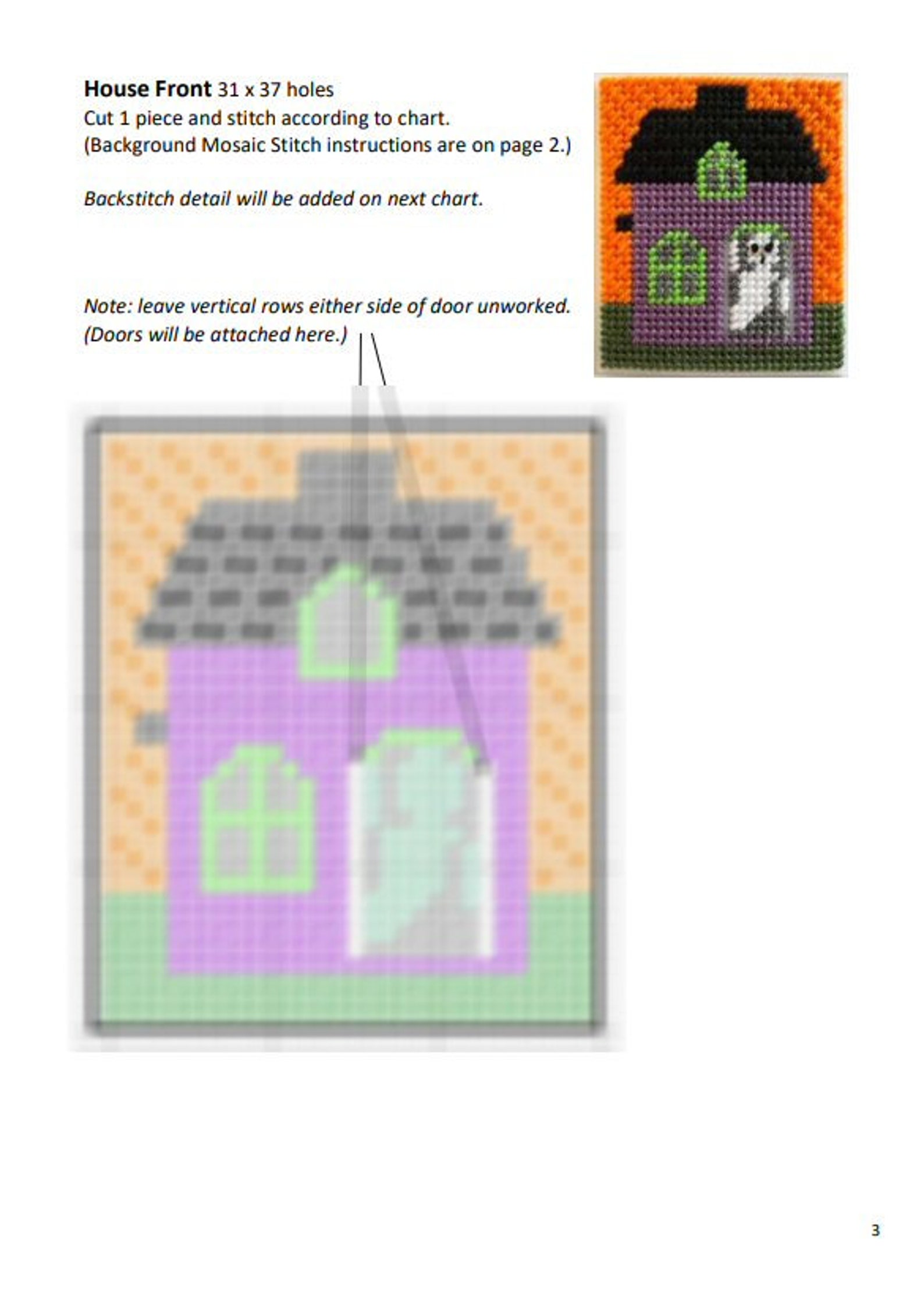 Pdf PATTERN Spooky House Tissue Box Cover Pdf Download for - Etsy
