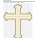 Pdf PATTERN - Easter Cross Wall Hanging- Pdf Download for 7 Mesh ...