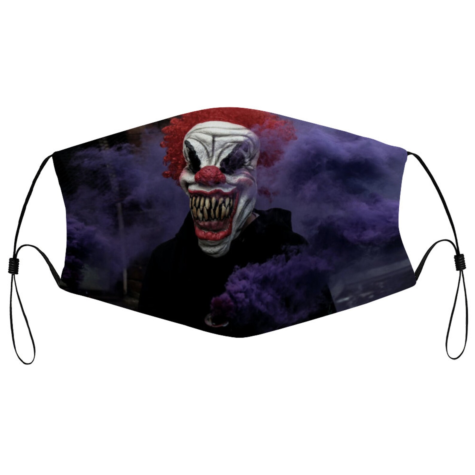 Killer Clown Face Mask With Filter Vent I Happy Halloween I | Etsy