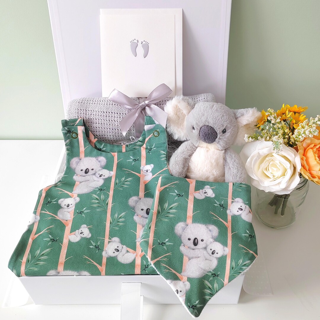 Unisex Baby Koala Gift Box – Baby Dungarees, Perfect Australian Baby ...