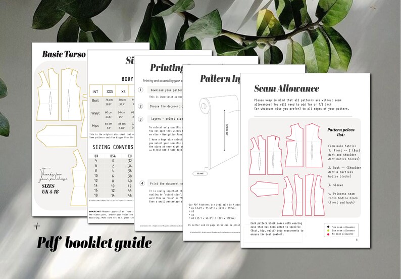 BASIC BODICE Torso dress Sewing Pattern Women's Bodice - Etsy