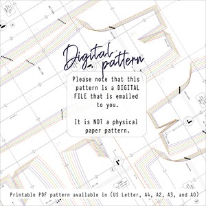 TROUSER PATTERN High Waist Pants Sloper Skirt Pdf Pattern Basic Block ...