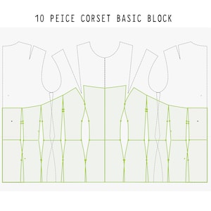 CORSET TOP Sewing Pattern Bustier Top Digital Pdf Sewing Pattern ...