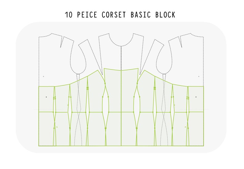 CORSET TOP Sewing Pattern Bustier Top Digital Pdf Sewing Pattern ...