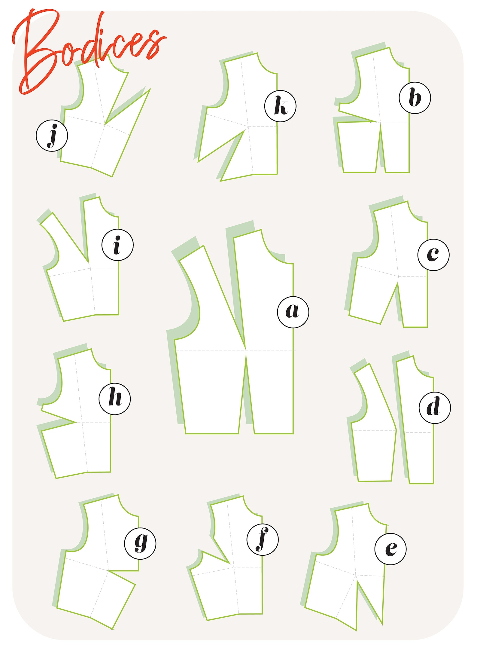 BASIC BODICE Block Sewing Pattern, Women's Bodice Block/torso & Sleeve ...